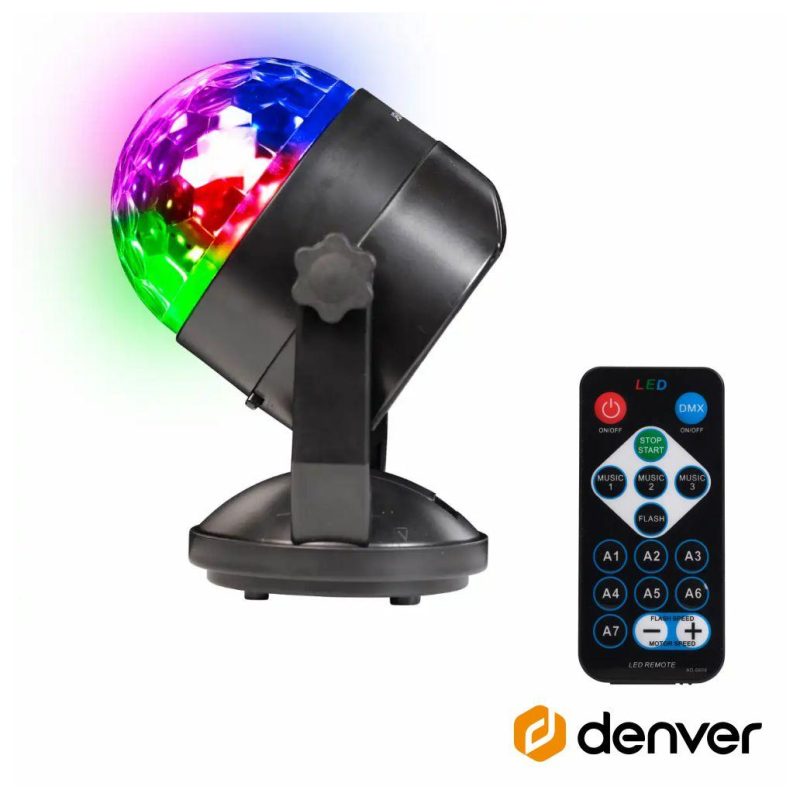 PROJECTOR DE LUZ LED RGB C/ COMANDO DENVER - JR Electricidade e Informática