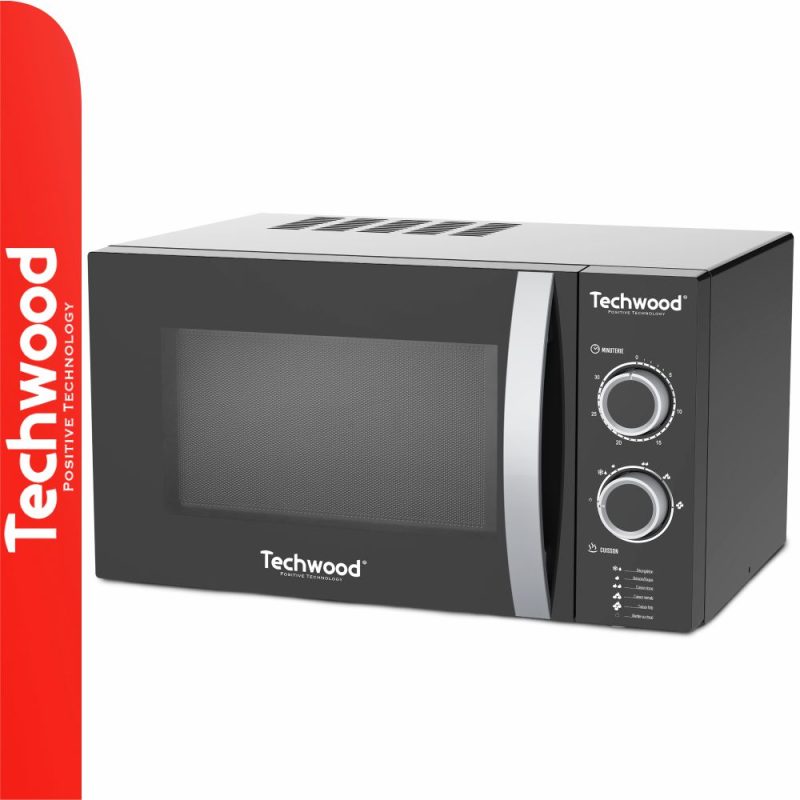 Microondas 25 Litros 900W Preto TECHWOOD - JR Electricidade e Informática